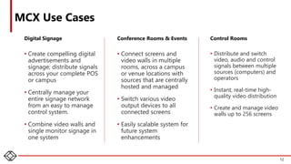 MCX - Next Gen 4K AV-over-IP | PPTX