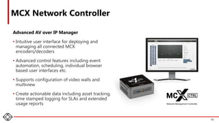 MCX - Next Gen 4K AV-over-IP | PPTX