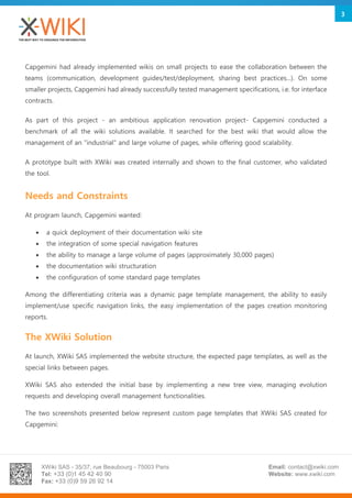 Documentation of an application revamping program: the Capgemini case study | PDF