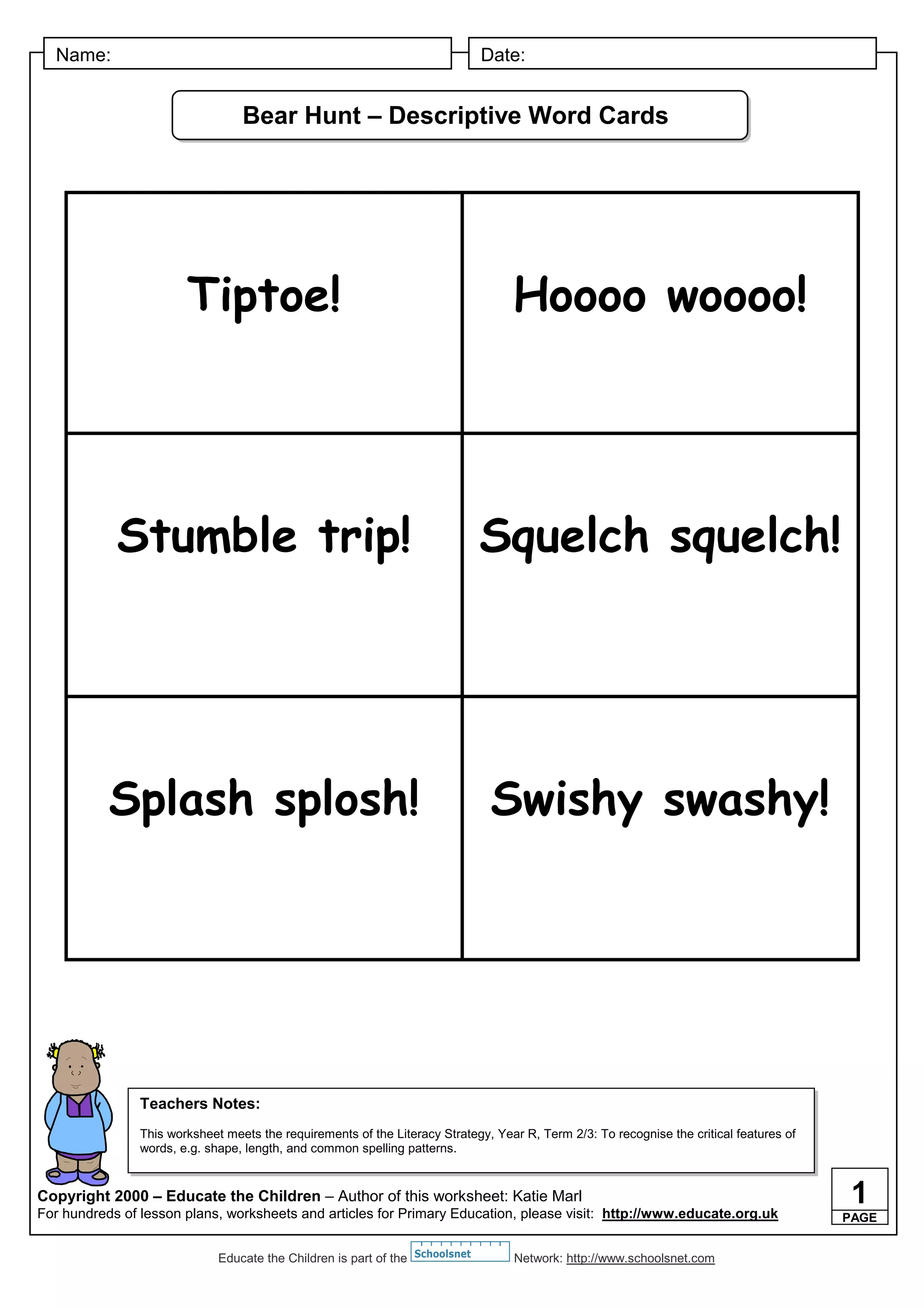 We're going on a Bear Hunt.desc_cards | PDF