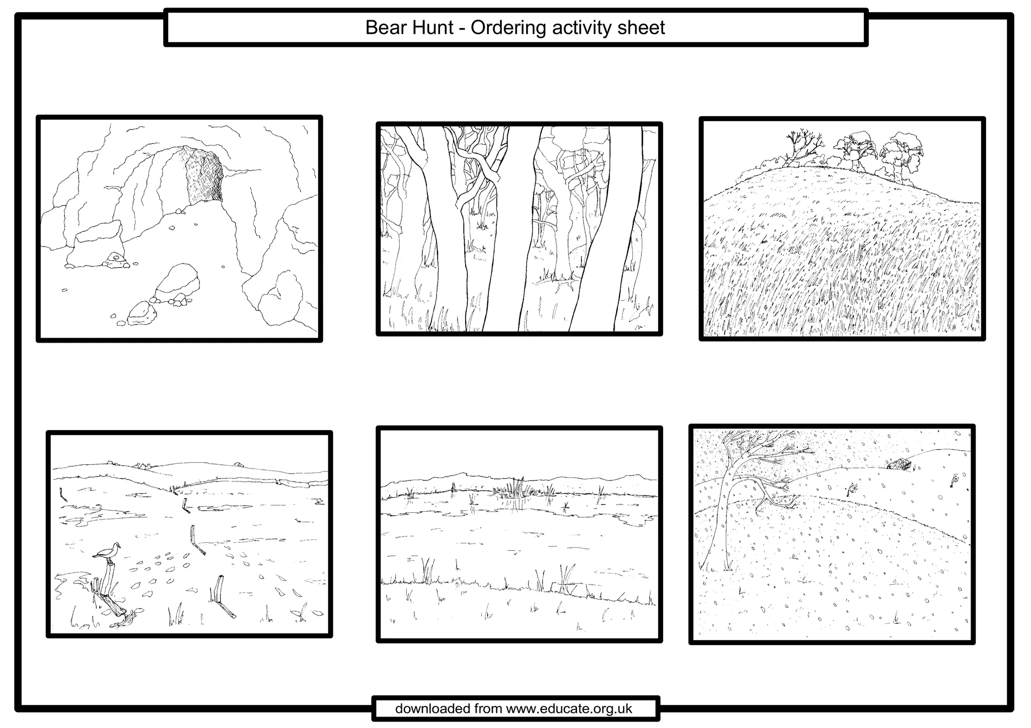 We're going on a Bear Hunt.ordering_activity | PDF
