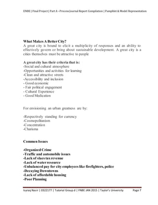 Enbe final project journal | PDF