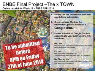 Enbe fp online tutorial (lim joe onn) | PPT