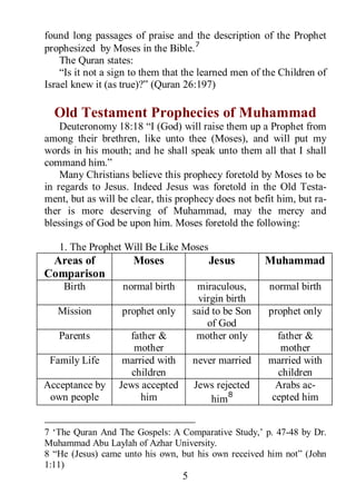 Bible Prophecies of Muhammad | PDF