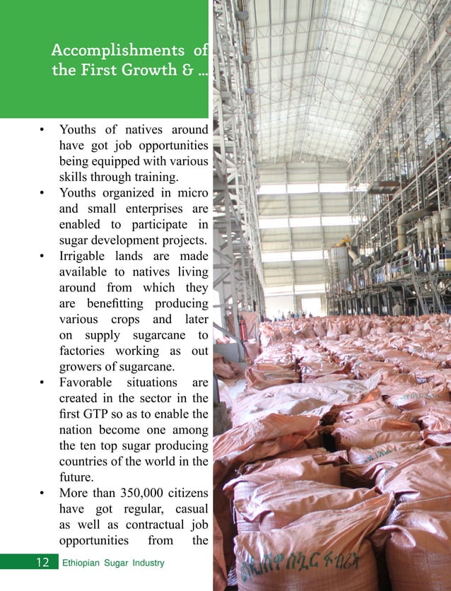 Ethiopian Sugar Industry Profile | PDF | Manufacturing Industry ...