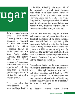 Ethiopian Sugar Industry Profile | PDF