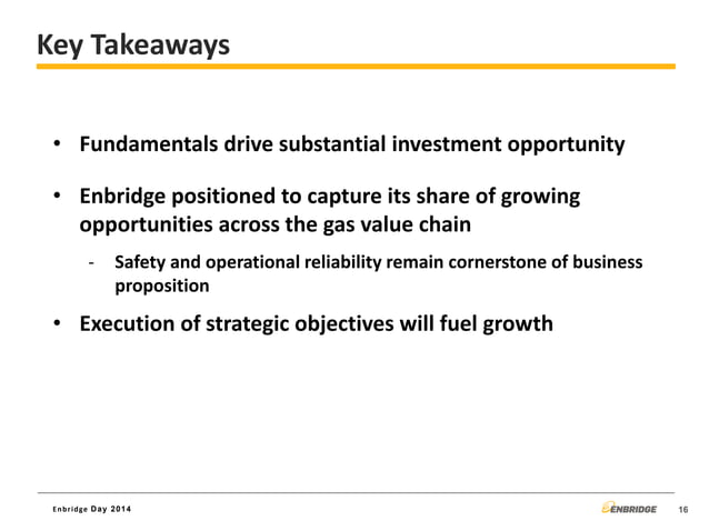 2014 Enbridge Day - Gas Pipelines and Processing | PPT