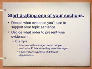 Enc1101 Drafting the Discourse Community Ethnography | PPT