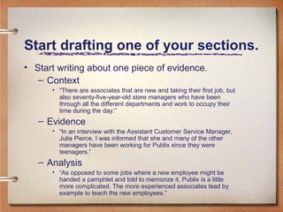 Enc1101 Drafting the Discourse Community Ethnography | PPT