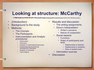 Enc1101 Drafting the Discourse Community Ethnography | PPT