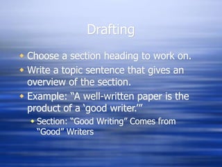 Enc1101 Drafting unit 4 Part One | PPT