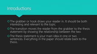 ENC 1101 Introductions and Conclusions(1).pptx | Education