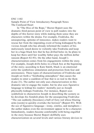 ENC 1102Sample Point of View Introductory Paragraph No.docx