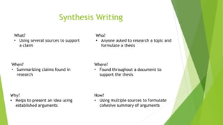 ENC1143 Writing with Evidence and Style | PPT