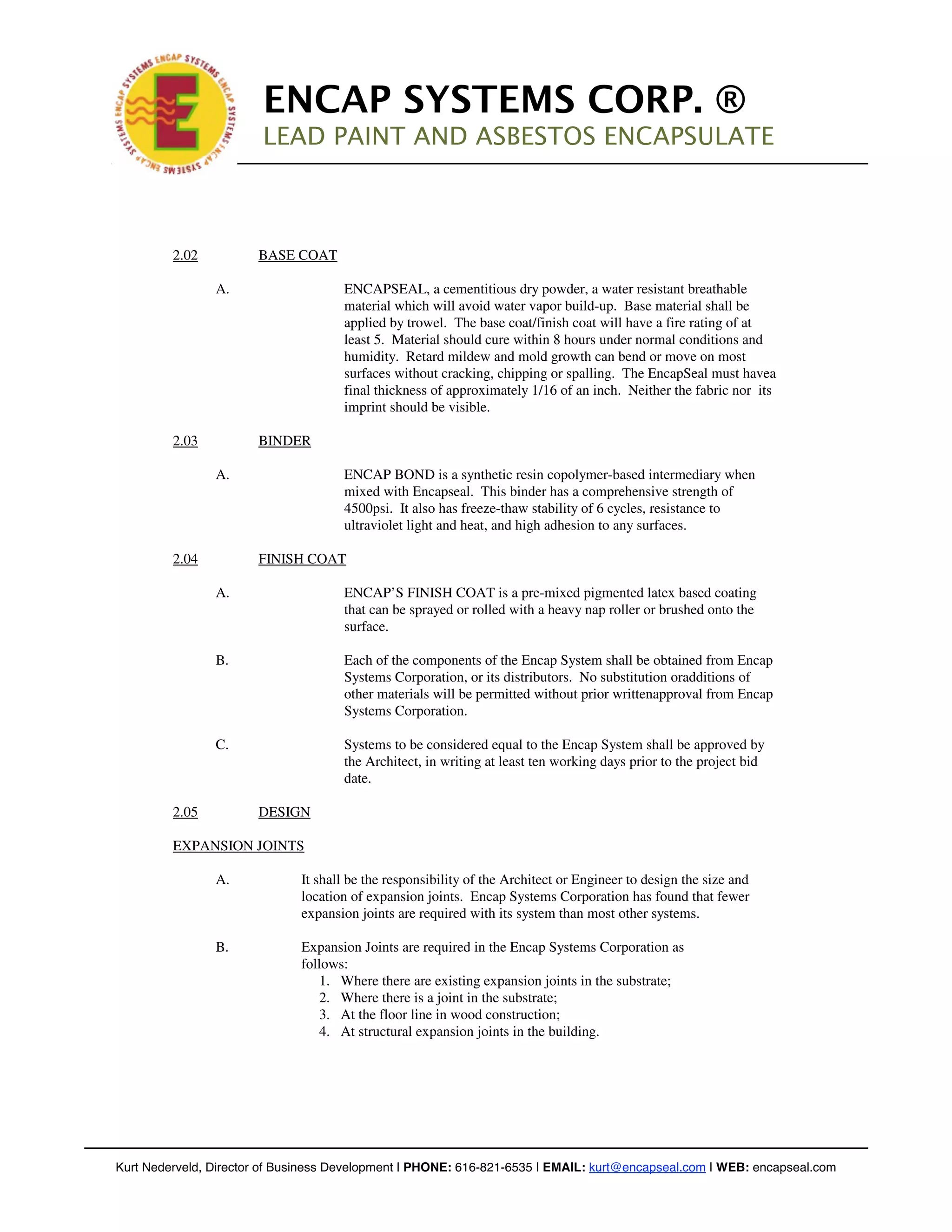 Encap asbestos lead | PDF