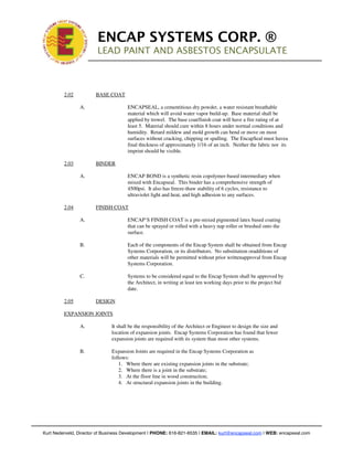 Encap asbestos lead | PDF