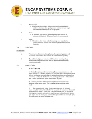Encap asbestos lead | PDF