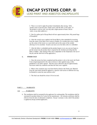Encap asbestos lead | PDF