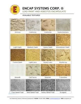 Encap asbestos lead | PDF