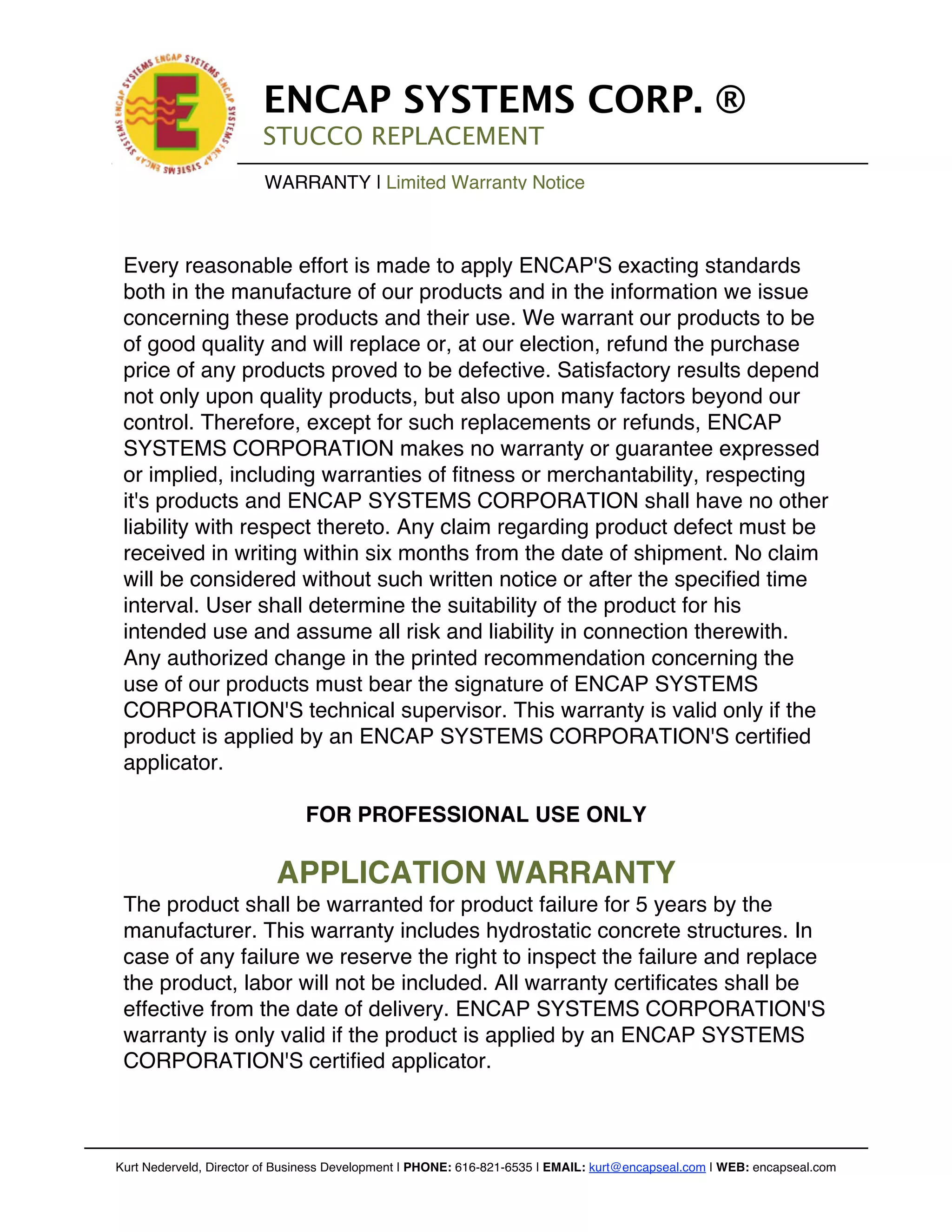 Encap Seal Stucco Replacement | PDF