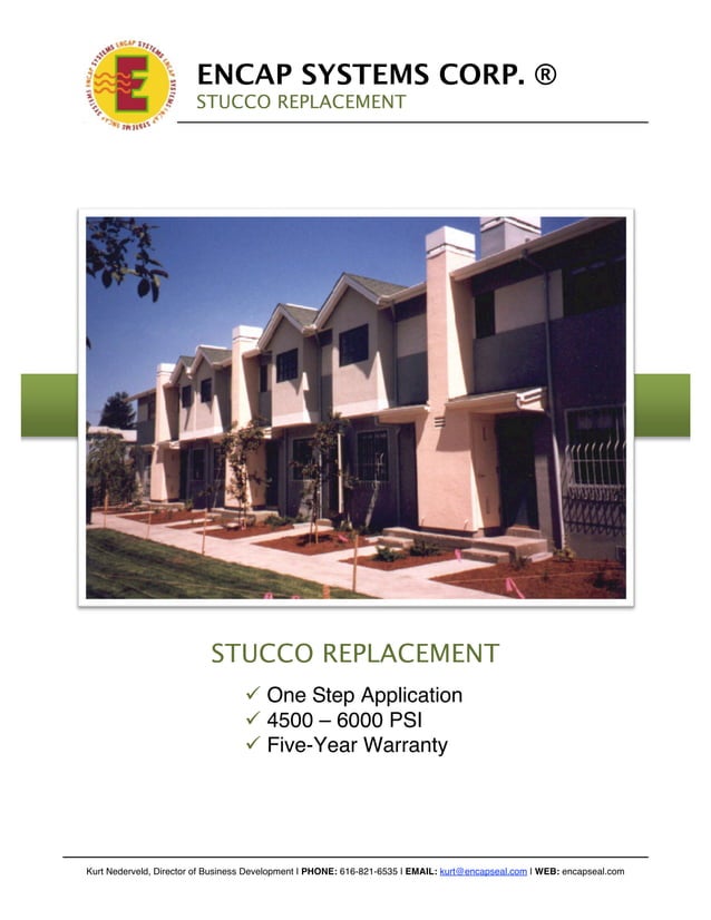 Encap Seal Stucco Replacement | PDF