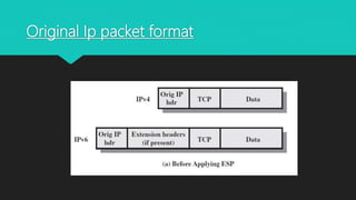 Encapsulating security payload in Cryptography and Network Security | PPTX