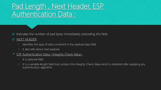 Encapsulating Security Payload In Cryptography And Network Security