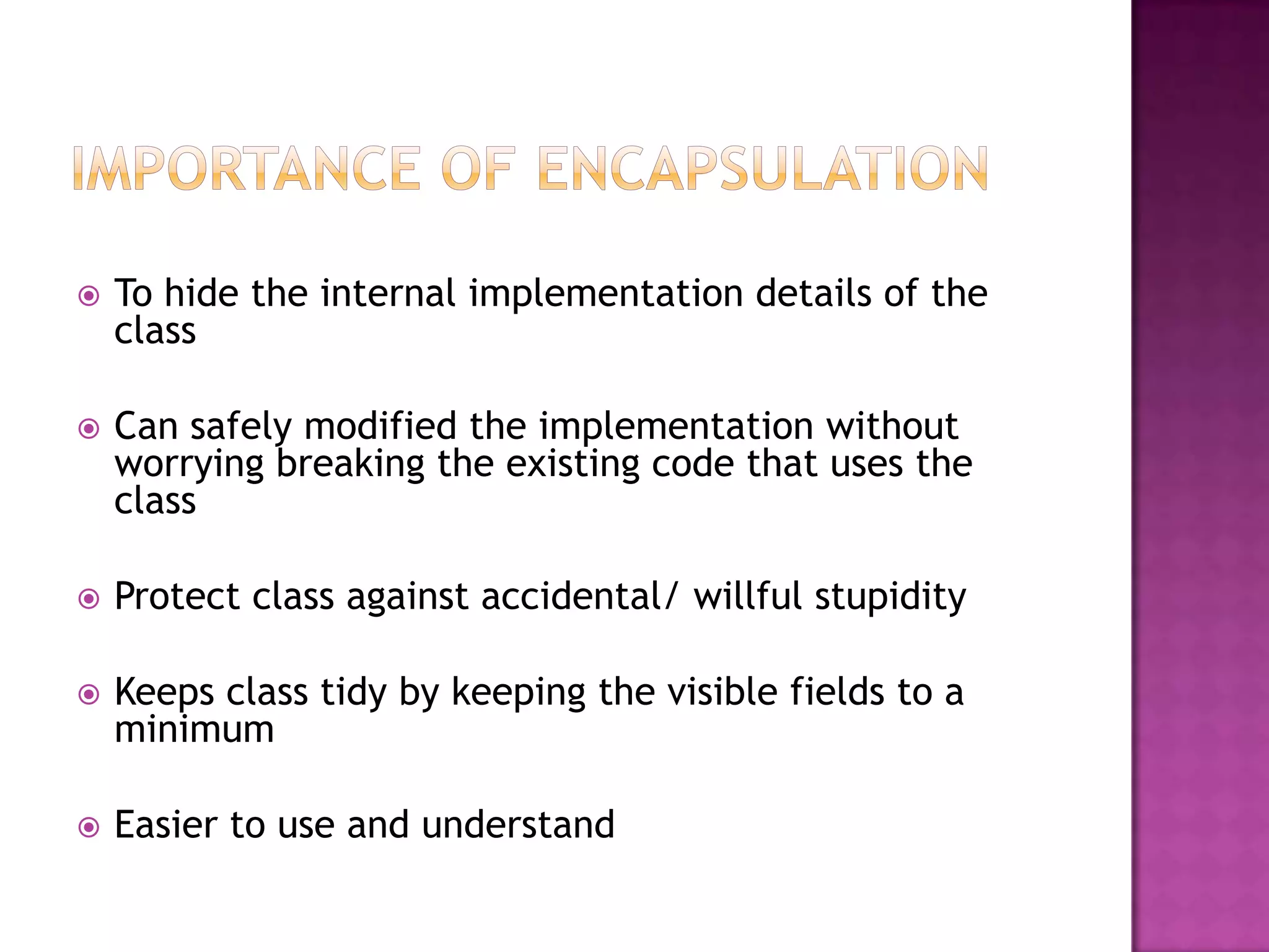 Encapsulation Ppt 3227