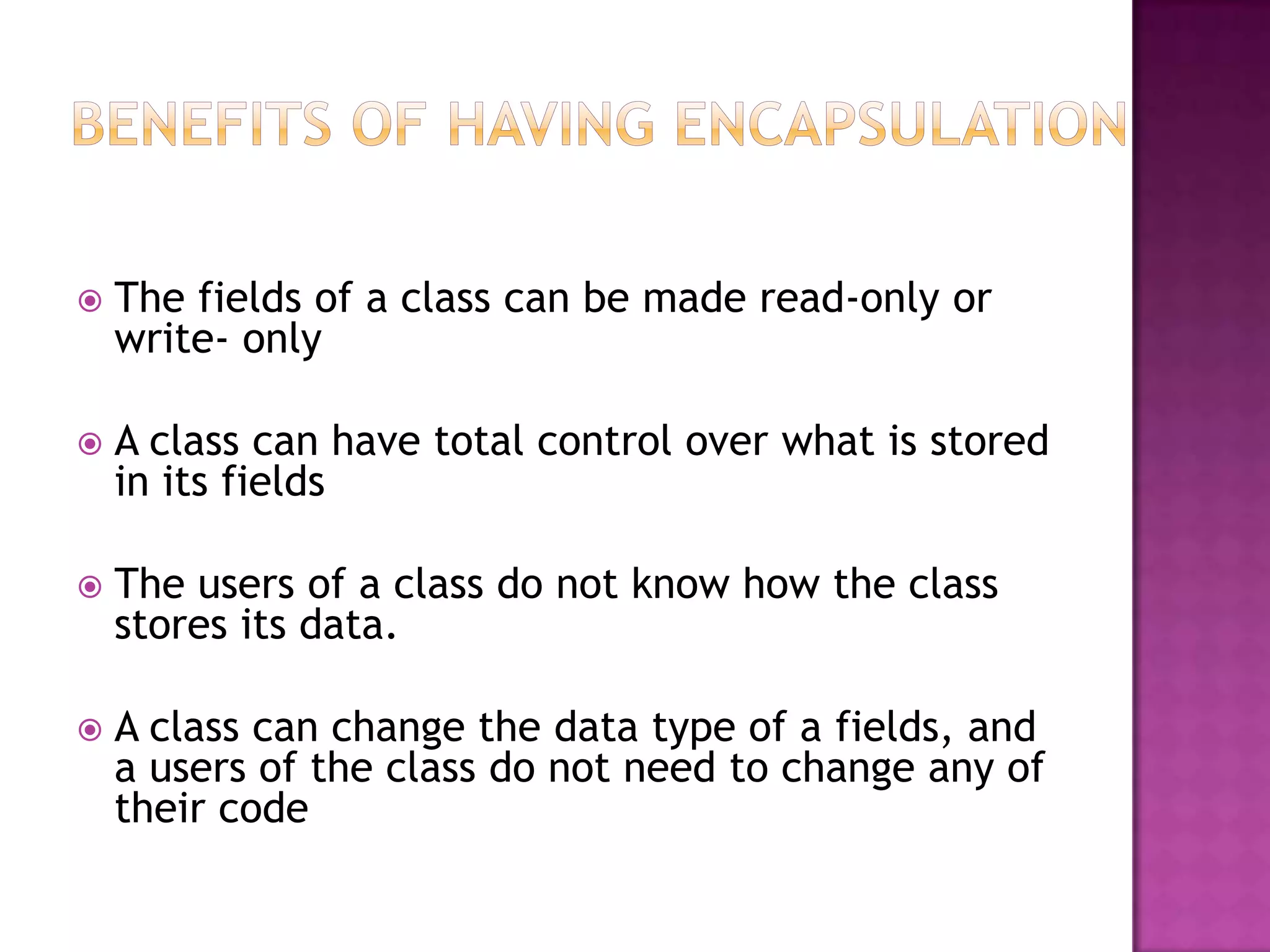 Encapsulation Ppt 0203