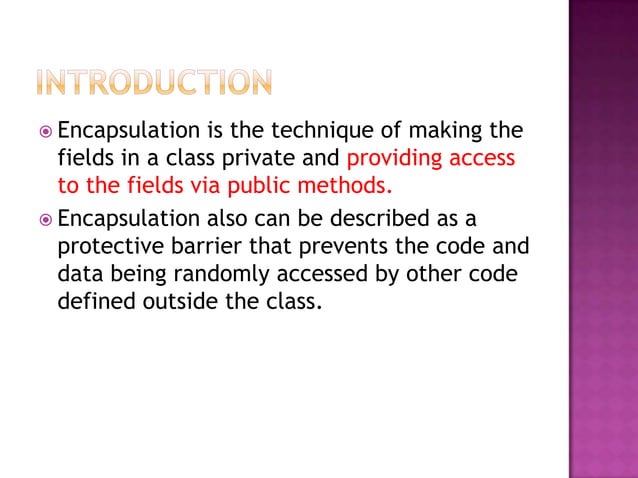 Encapsulation Ppt 2249