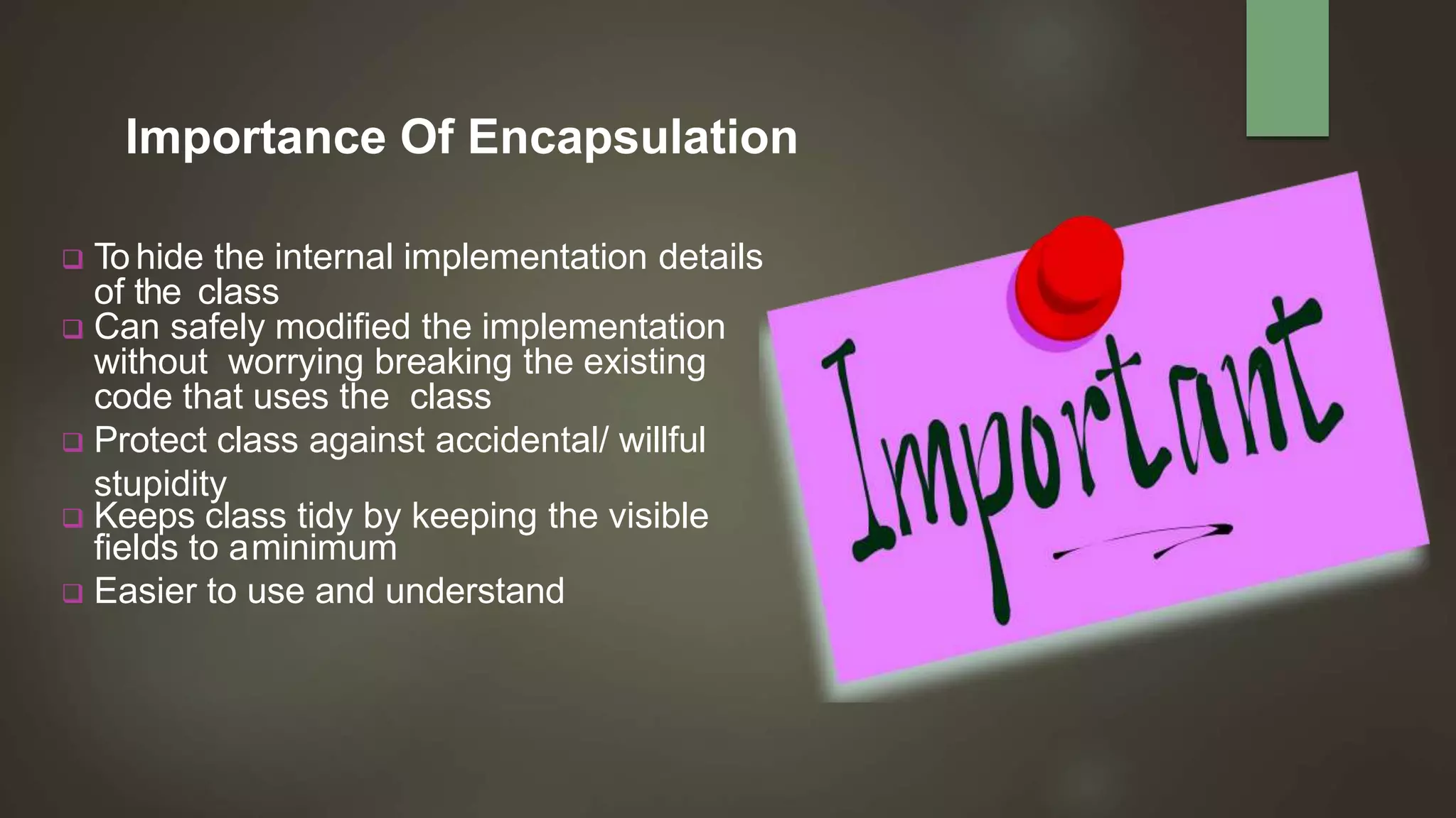 Encapsulation | PPTX