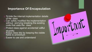 Encapsulation | PPTX