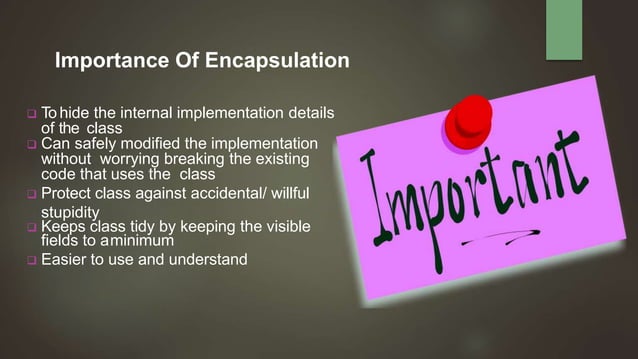 Encapsulation | PPTX