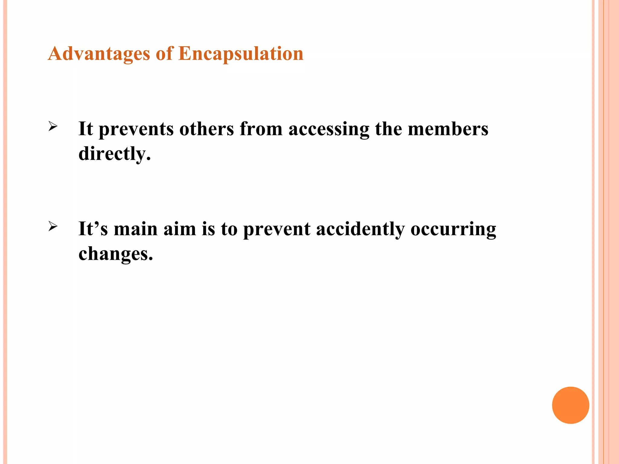 C# Encapsulation | PPT