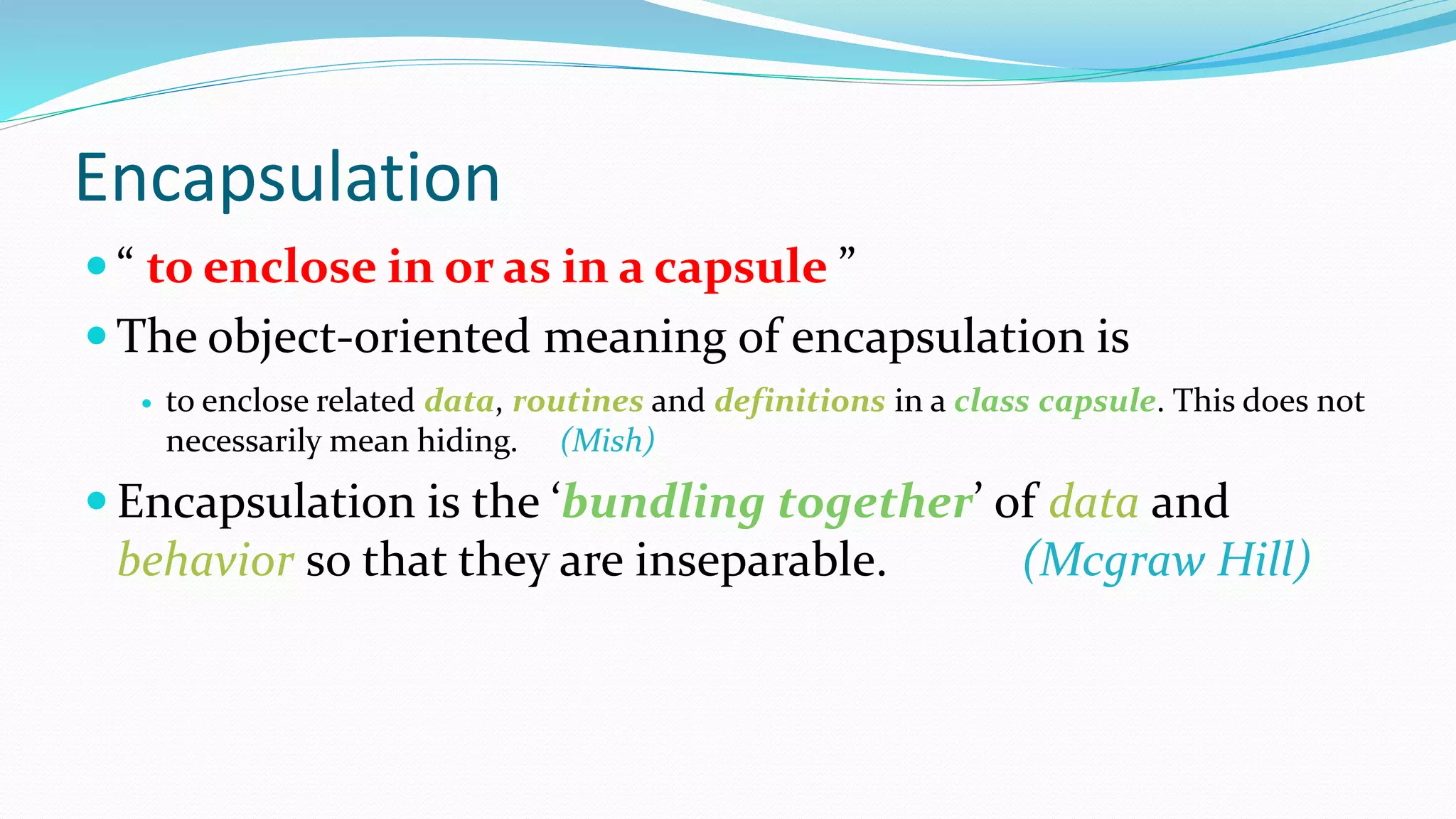 Encapsulation | PPTX