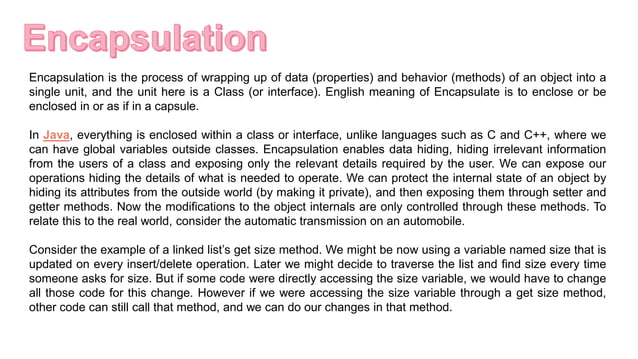 Encapsulation | PPT