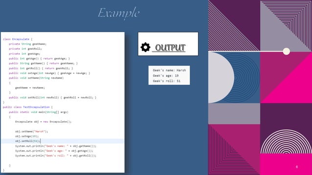 Encapsulation | PPTX | Programming Languages | Computing