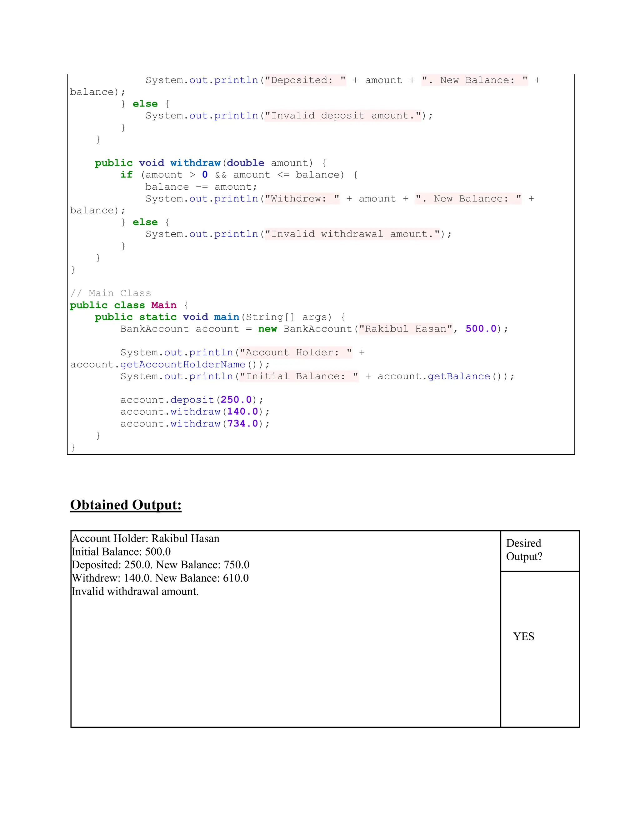 Encapsulation - Java Object Oriented Programming Lab Report | PDF Encapsulation - Java Object Oriented Programming Lab Report | PDF