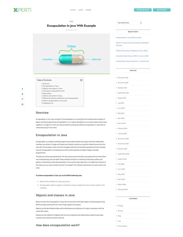 Encapsulation In Java With Example | PDF | Programming Languages | Computing