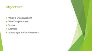 Encapsulation C++ | PPTX