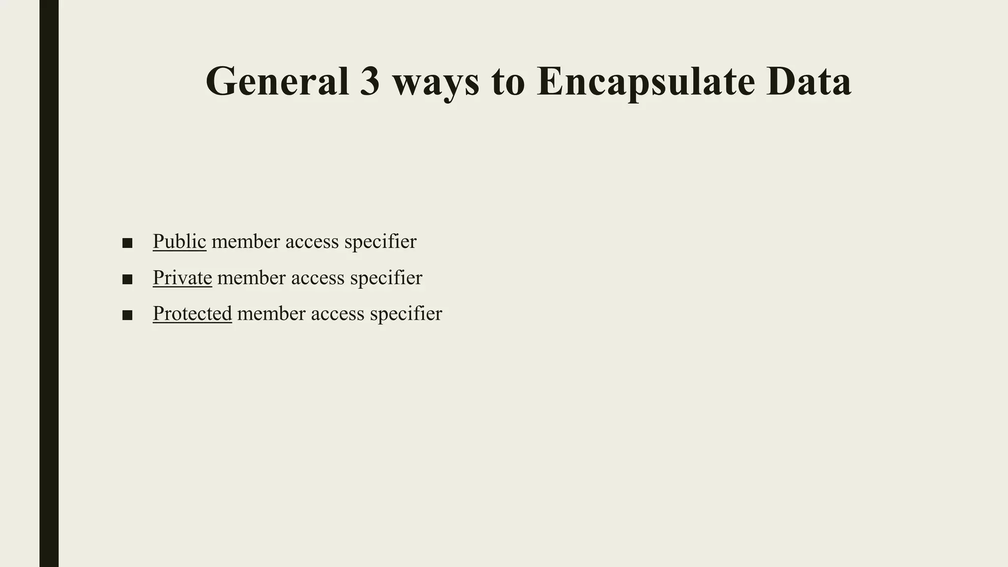 Encapsulation and inheritance | PPT