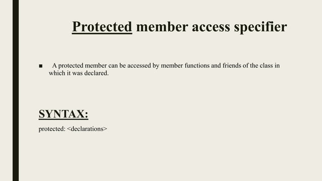 Encapsulation and inheritance | PPTX | Programming Languages | Computing