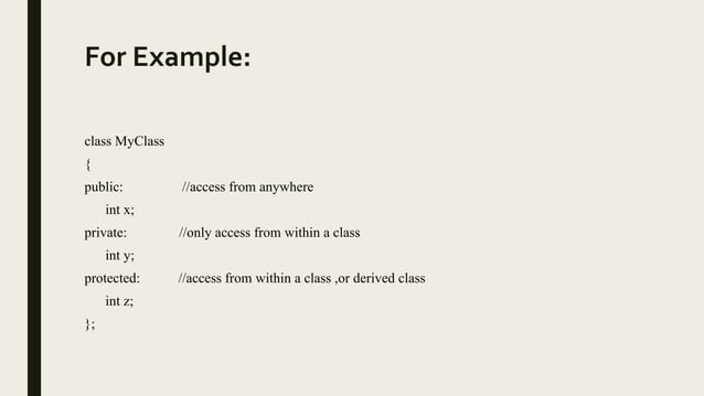 Encapsulation and inheritance | PPTX | Programming Languages | Computing