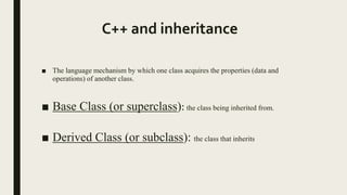 Encapsulation and inheritance | PPTX