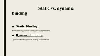 Encapsulation and inheritance | PPTX