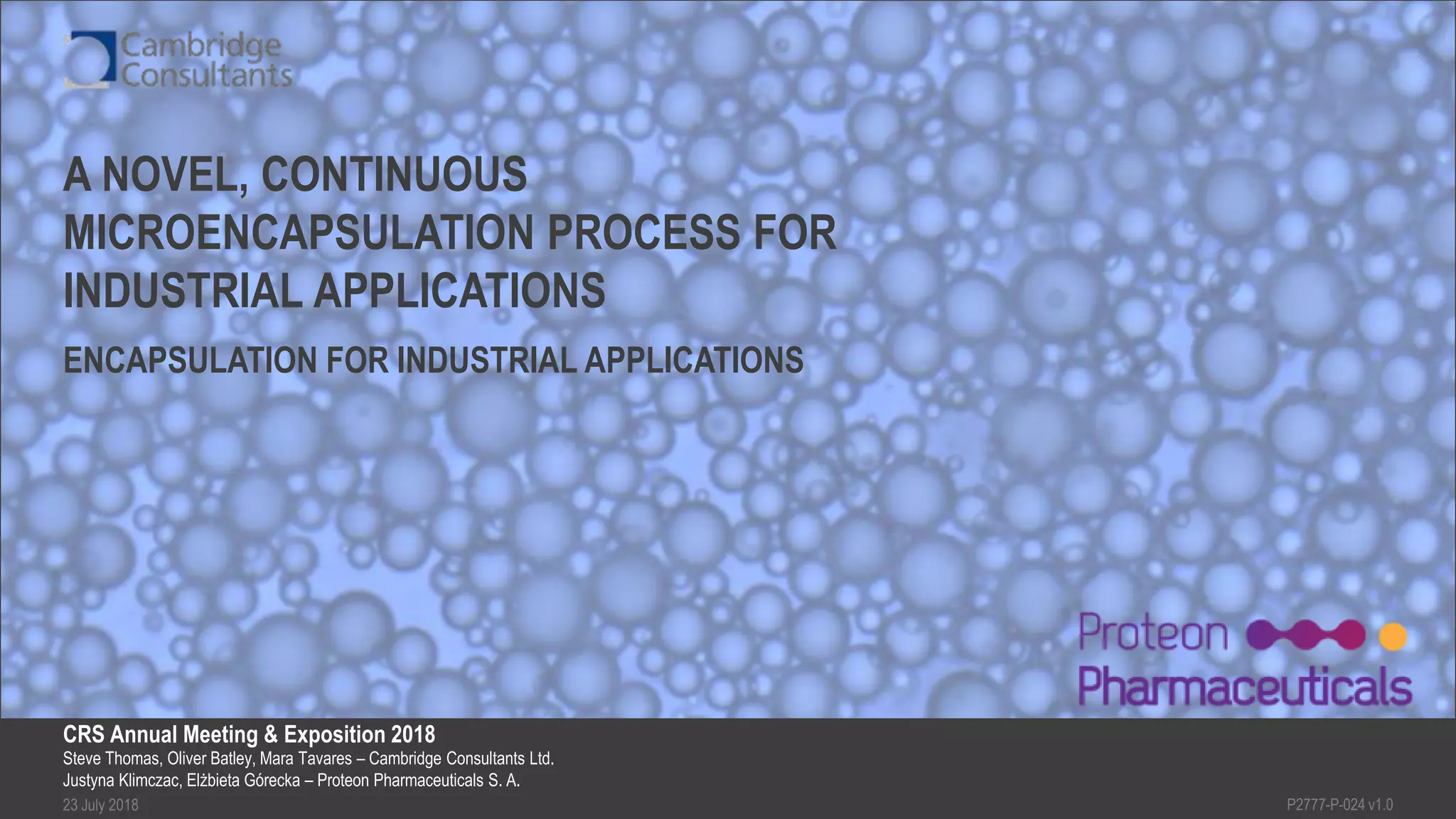Encapsulation for industrial applications | PPTX