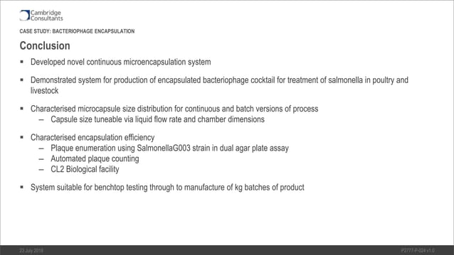Encapsulation for industrial applications | PPTX | Chemistry | Science