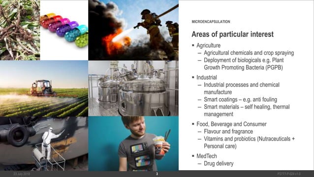 Encapsulation For Industrial Applications Pptx Chemistry Science