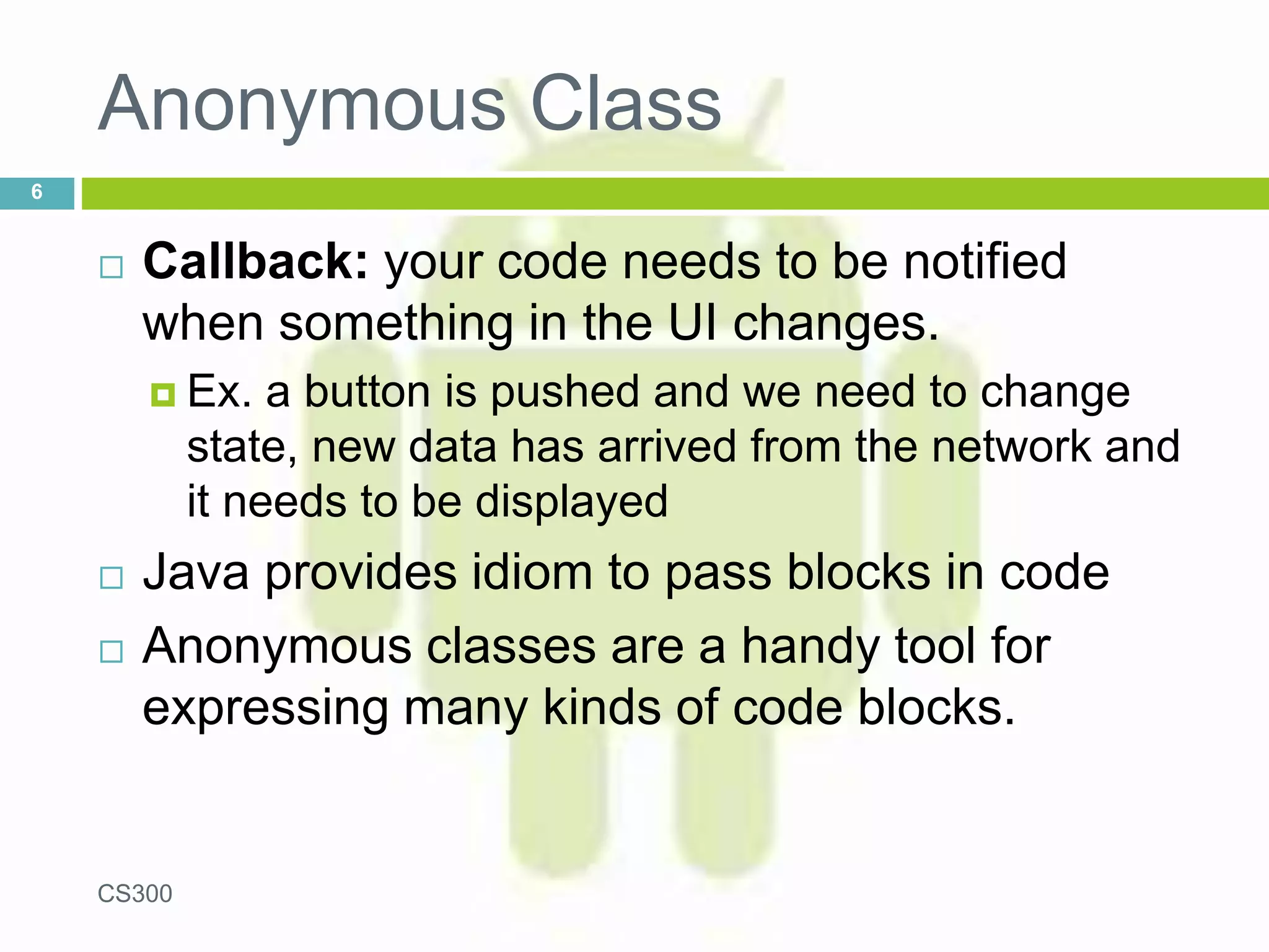 Encapsulation getters setters_anonymousclass | PPTX