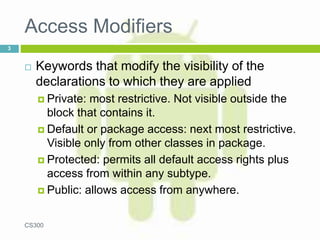 Encapsulation getters setters_anonymousclass | PPTX